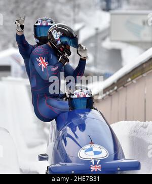 HALL Brad, LAWRENCE Taylor (Great Britain), GER, IBSF Bob World Cup ...