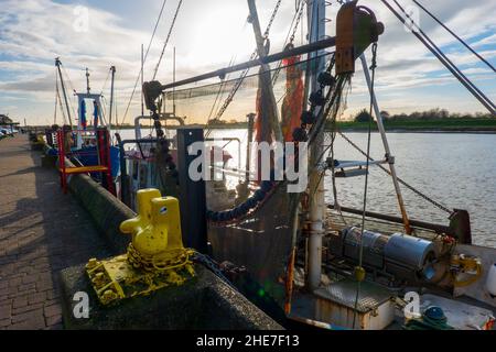 Side Trawlers, fishing fleet, Kings Lynn Stock Photo - Alamy