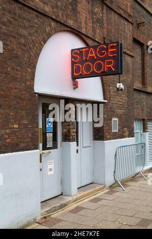 Stage door sign, london, uk Stock Photo - Alamy