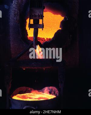 Australia - Queensland - Mount Isa. Copper mine in the open air with ...