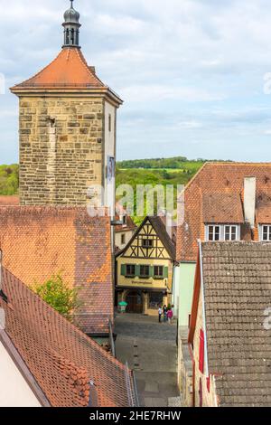 Closeup of buildings in Rothenburg, Germany Stock Photo - Alamy