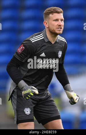 Dillon Phillips #1 of Cardiff City during the game Stock Photo - Alamy
