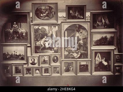 Salon of 1861 Pierre Ambroise Richebourg vue 25 Stock Photo - Alamy