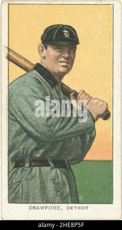 Sam Crawford, Detroit Tigers, baseball card portrait Stock Photo - Alamy