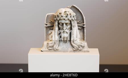 3D art sculpture of Jesus Christ based in the Turin Shroud.Church of Saint Mary Magdalene ...