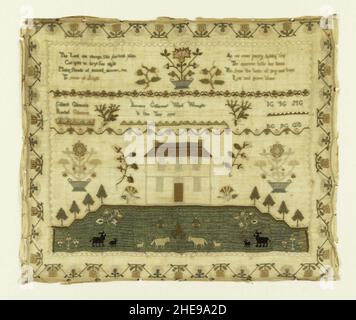 Sampler (England), 1796 Stock Photo - Alamy