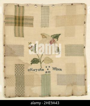 Sampler (England), 1810 Stock Photo - Alamy
