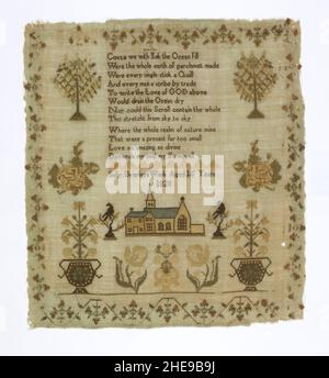 Sampler (USA), 1828 Stock Photo - Alamy