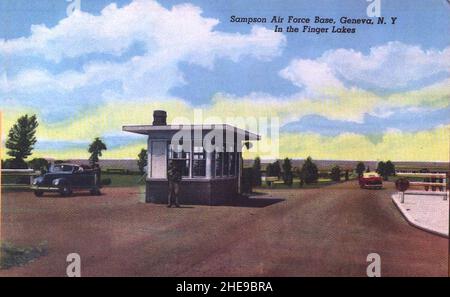 Sampson Air Force Base - Main Post Office Stock Photo - Alamy