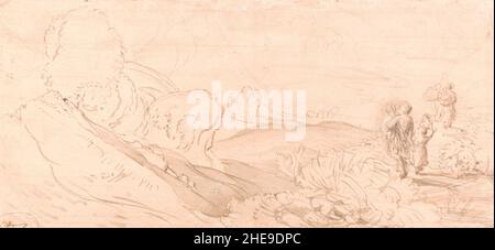 Samuel Palmer - Landscape Sketch Stock Photo - Alamy