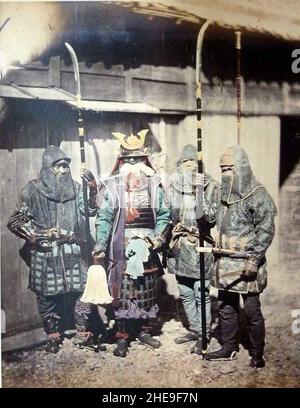 Samurai wearing kusari katabira Stock Photo - Alamy