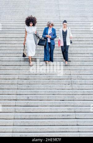 three business people aligned together Stock Photo - Alamy