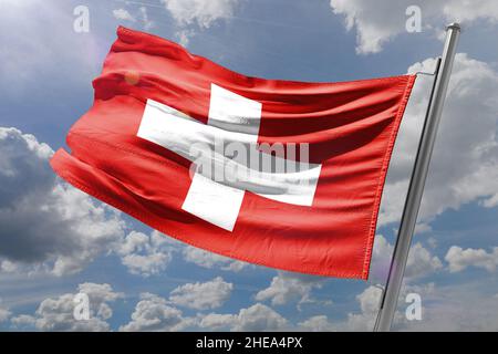The flag of Switzerland 1841 Stock Photo - Alamy