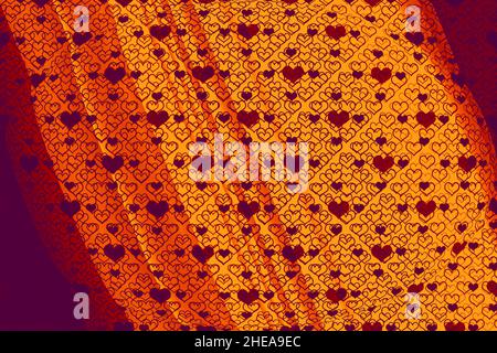 Hearts patterns template for greeting card or valentine s day Stock ...