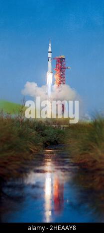 Command Module and Launch Escape System (LES) of the Saturn V at the ...