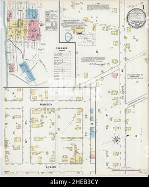 Map of Perry County, Indiana Stock Photo - Alamy