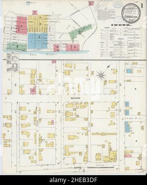 Map of Perry County, Indiana Stock Photo - Alamy