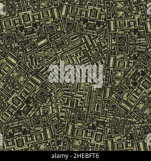 Grunge sepia random geometric dyed seamless texture material. Irregular ...