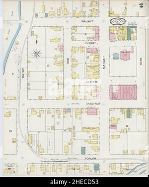 Map of Harrison in Indiana Stock Photo - Alamy