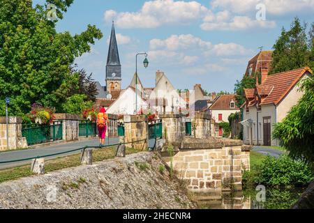 France, Cher, Charenton-du-Cher, hike on the Via Lemovicensis or ...
