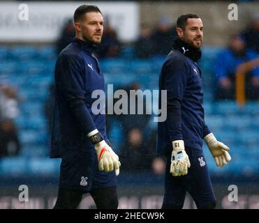 Remi Matthews of Crystal Palace during the pre-game warm up ahead of ...