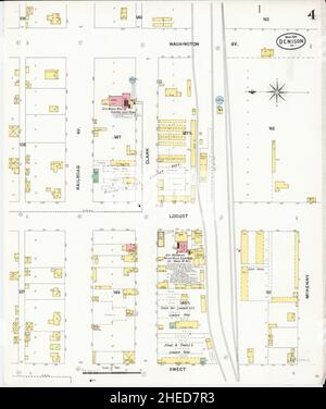 Map of Denison, Crawford County, Iowa , Denison Iowa, Maps Norman B ...