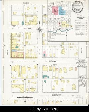 Map of Denison, Crawford County, Iowa , Denison Iowa, Maps Norman B ...