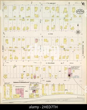Map of Denison, Crawford County, Iowa , Denison Iowa, Maps Norman B ...