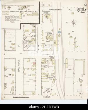 Map of Denison, Crawford County, Iowa , Denison Iowa, Maps Norman B ...