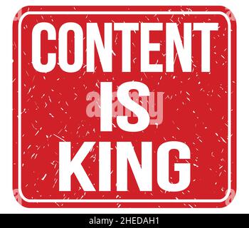 KING text written on red round vintage rubber stamp Stock Photo - Alamy