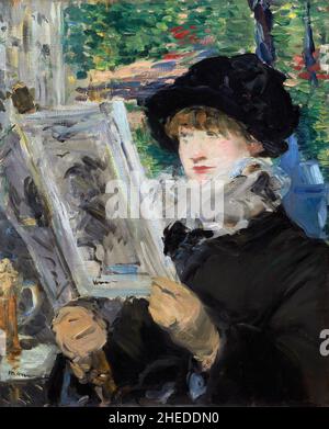 The Reading is an oil painting by French painter Édouard Manet, circa ...