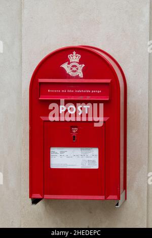 Danish post box Stock Photo - Alamy