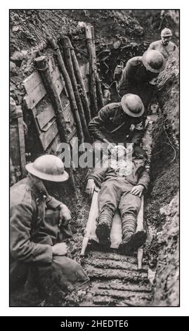The First World War One Trench of Death, WW1 defense made of sandbags ...