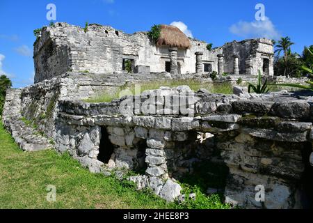 Temple of the Descending God (Templo del Dios Descendente), Mayan ruin ...
