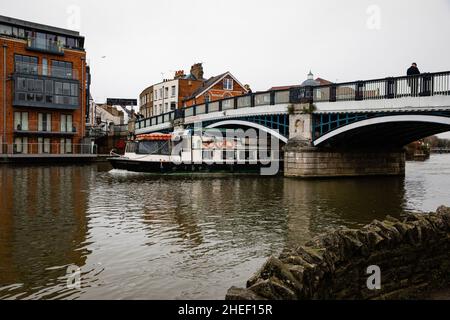 Windsor, Berkshire, UK. 10th January, 2026. Cyclists and walkers on ...