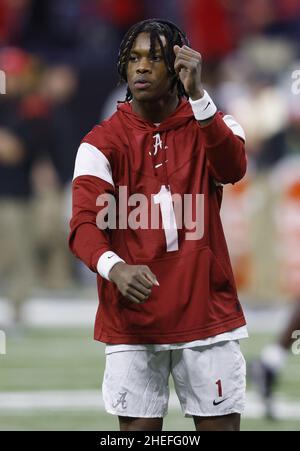 January 10, 2022: Alabama wide receiver Slade Bolden (18) during ...