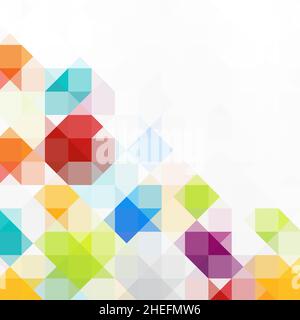 popular abstract colorful square tiles light background vector Stock ...