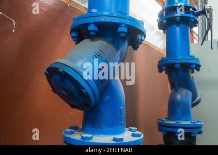 Large industrial pipe fittings Stock Photo - Alamy