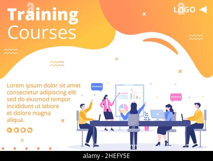 App development course brochure template. Mobile programming training ...