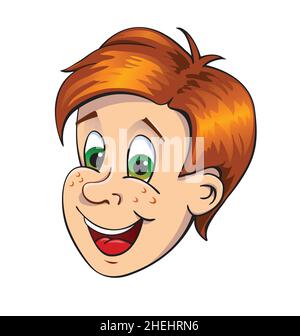 Red Hair Cartoon Characters Boy