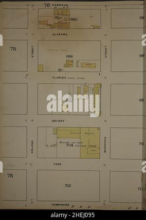 San Francisco Sanborn Insurance Map Atlas (1905), featuring maps with ...