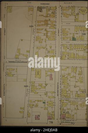 San Francisco Sanborn Insurance Map Atlas (1905), featuring maps with ...