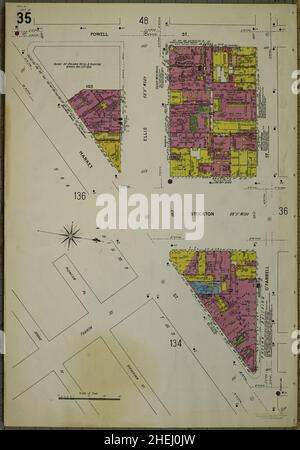 San Francisco Sanborn Insurance Map Atlas (1905), featuring maps with ...