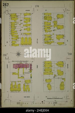 San Francisco Sanborn Insurance Map Atlas, 1905 edition, featuring full ...