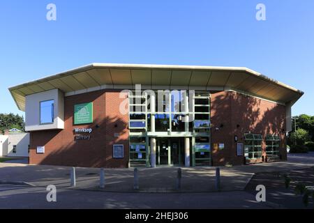 The Worksop Library, Memorial Ave, Worksop town, Nottinghamshire ...