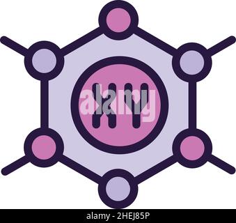 genome editing icon Black line art vector in black and white outline ...