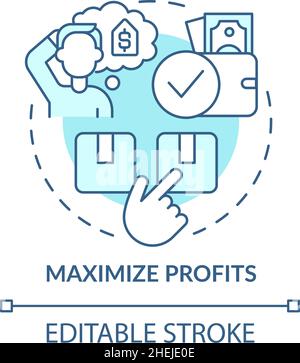 Maximize profits concept icon Stock Vector Image & Art - Alamy