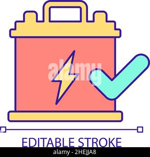 Electric energy load balance RGB color icon Stock Vector Image & Art ...