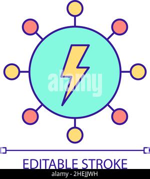 Reduction of power load RGB color icon Stock Vector Image & Art - Alamy