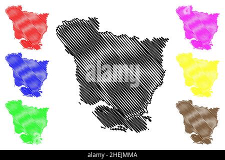 Vaishali district (Bihar State, Tirhut division, Republic of India) map ...